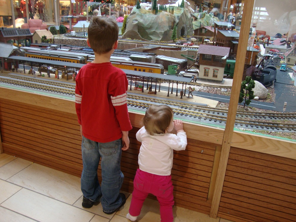 Ruth Reflections Journal: ...now that is a model train set...