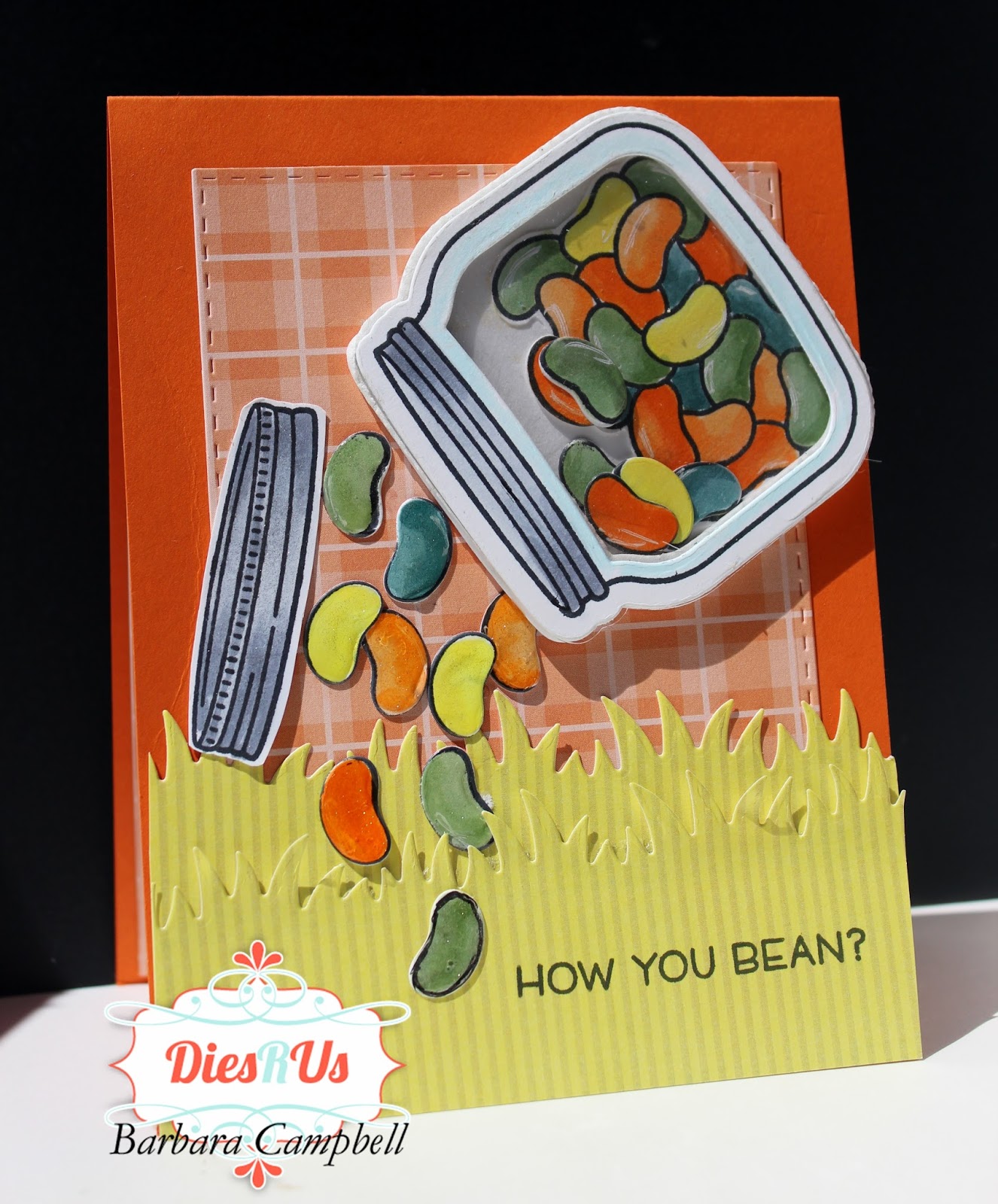 My Creative Room : Jelly Bean shaker card for Dies R Us
