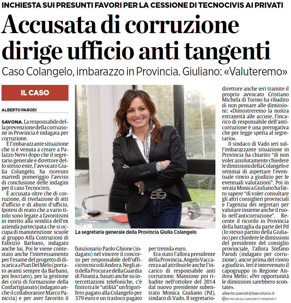 ALASSIOFUTURA: Savona - Colpo di scena nell'inchiesta sui presunti ...