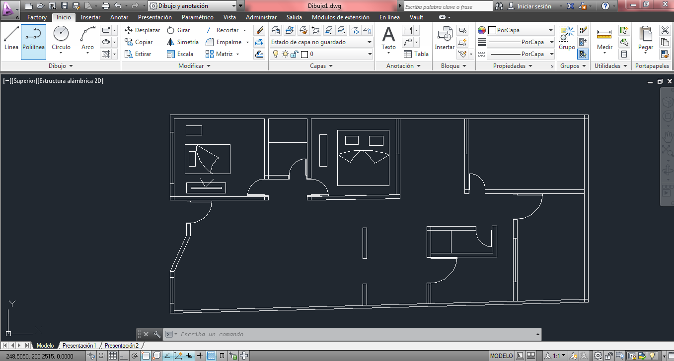 DIBUJO TECNICO: Dibujo arquitectónico en AUTOCAD