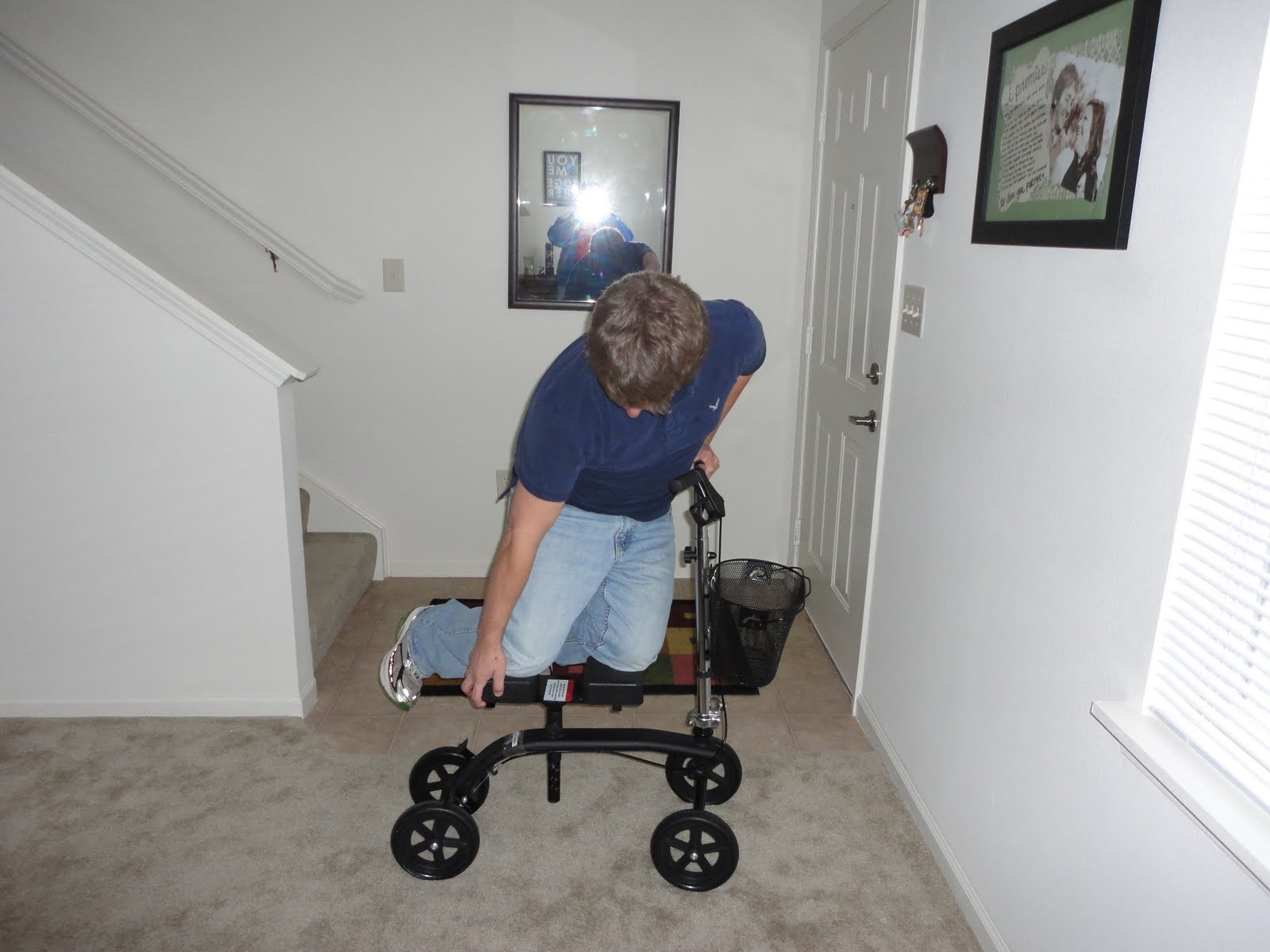 Becoming One: A journey of happily discovering our love: Knee Scooter Fun