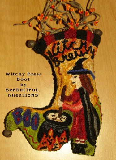 Dimensional Rug Hooking: Witch's Boot Designs