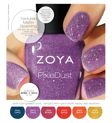 More Zoya Pixie Dust For Summer 2013 - The Shades Of U