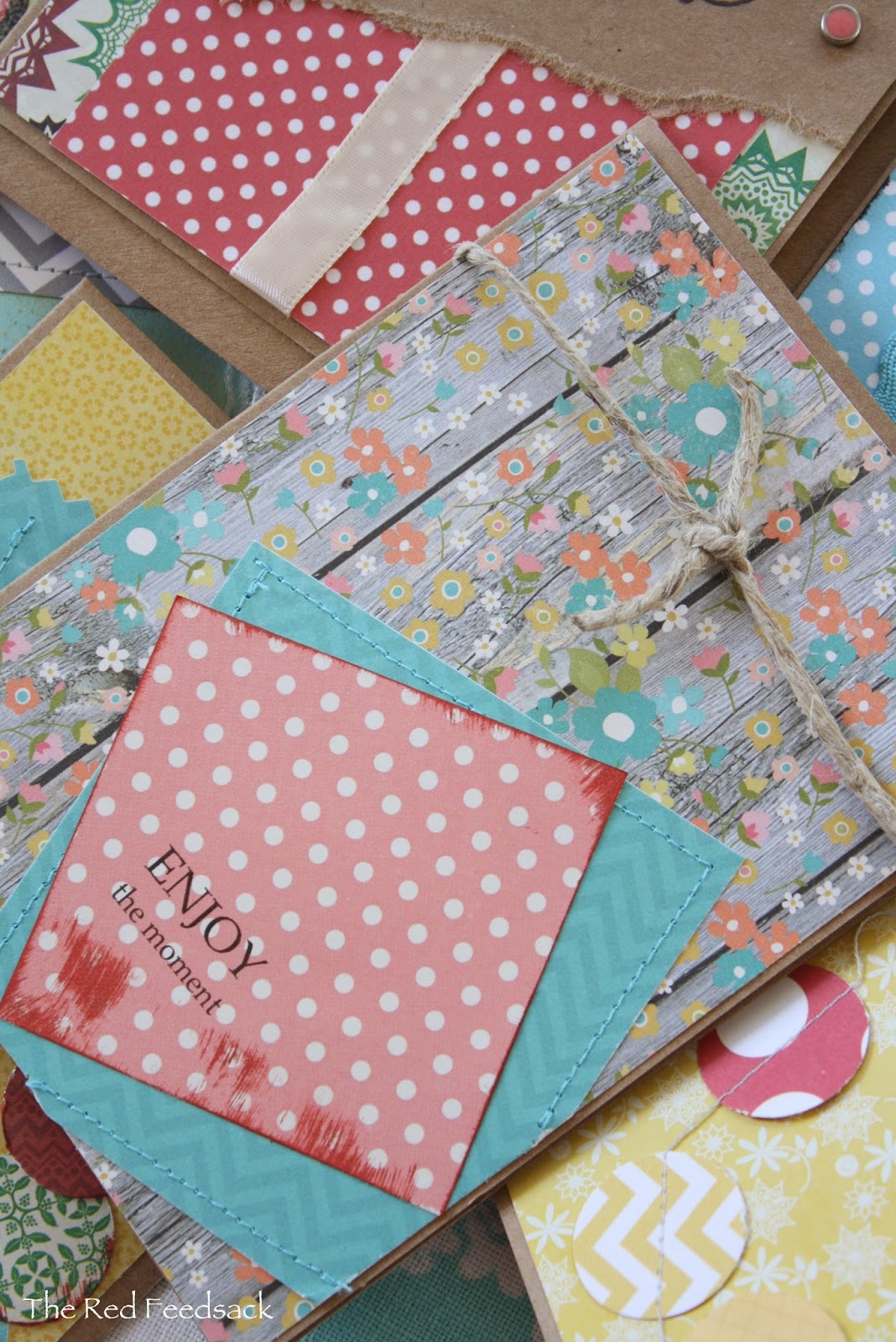 The Red Feedsack: Home-Made Cards {Tutorial}