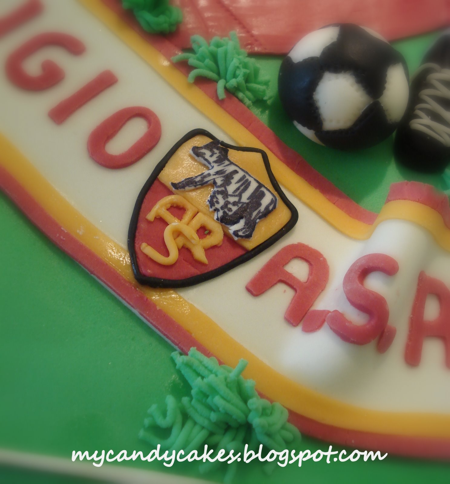 my candy cakes: Derby cake- torta Lazio e Roma