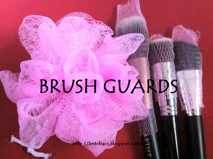 sanity...(fades): DIY : Brush Guards made from Shower Ball