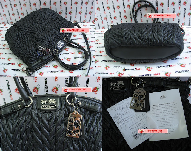 ~StrawBerry TaGs~: COACH Madison Quilted Chevron Nylon Large Lindsey ...