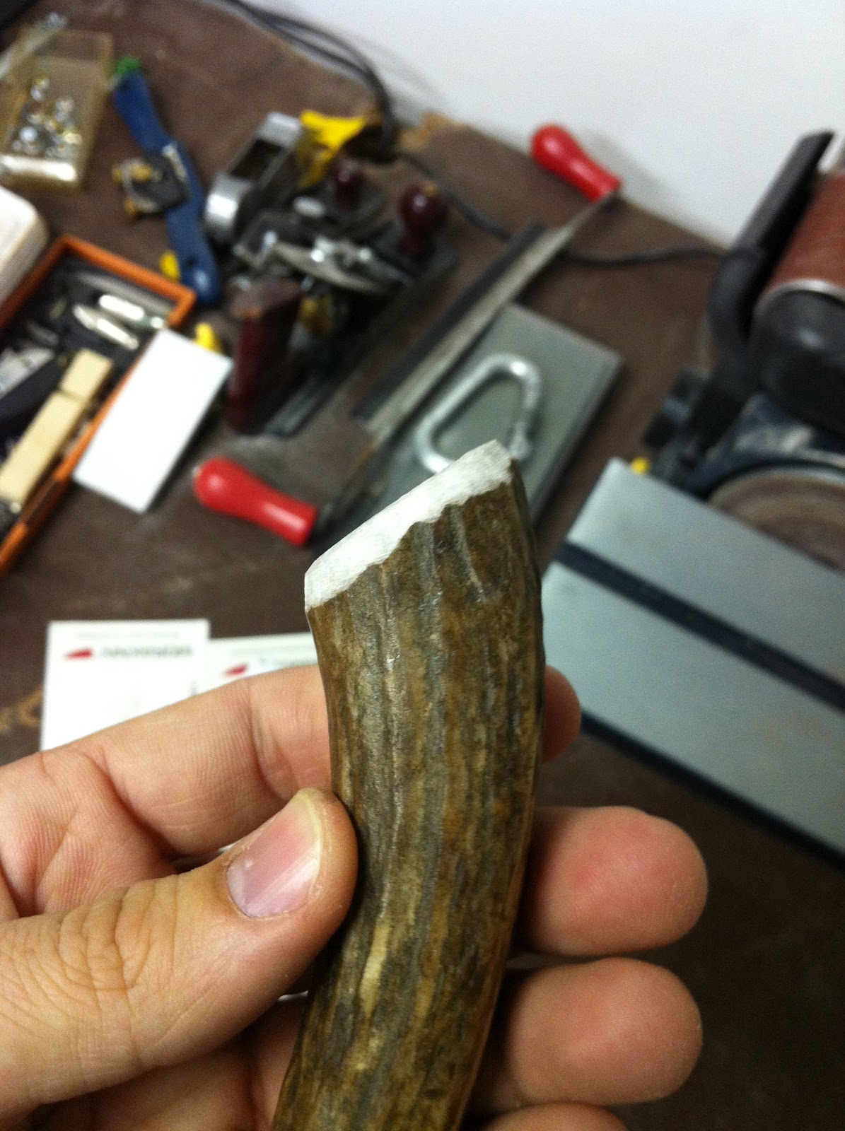 Up The Creek...: Elk Antler Knife