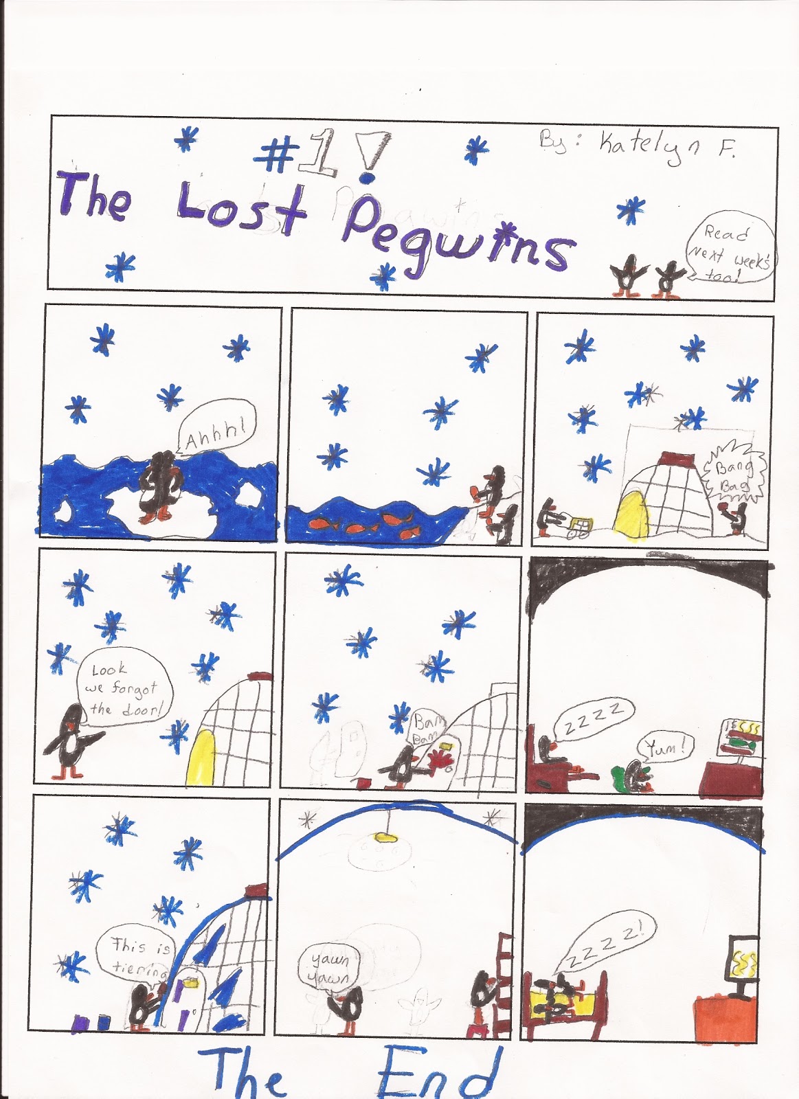 JES ART QUEST: Some of the AWESOME comics from 3rd grade!