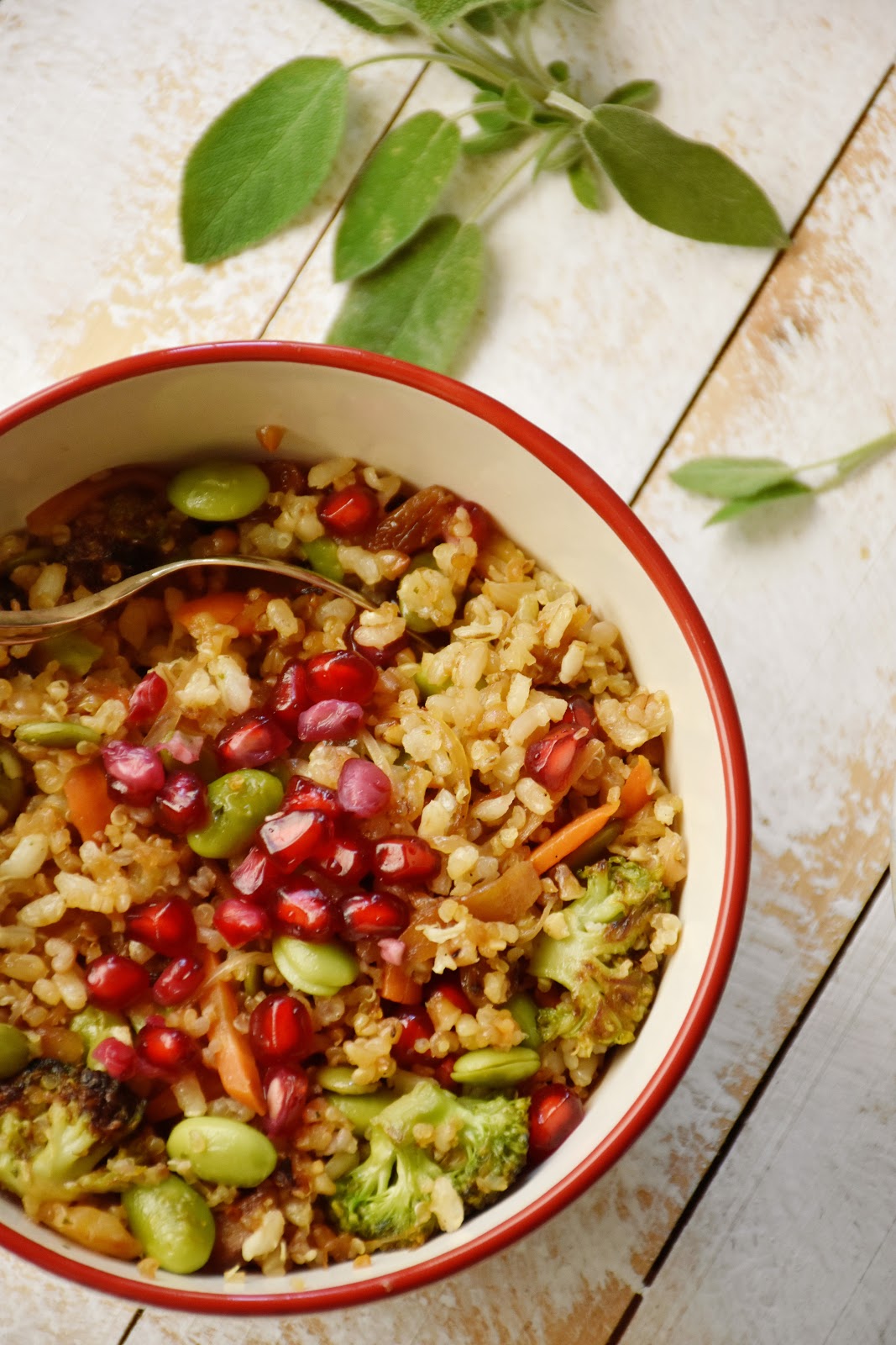 Arroz integral con quinoa y verduras salteadas — Chez Silvia