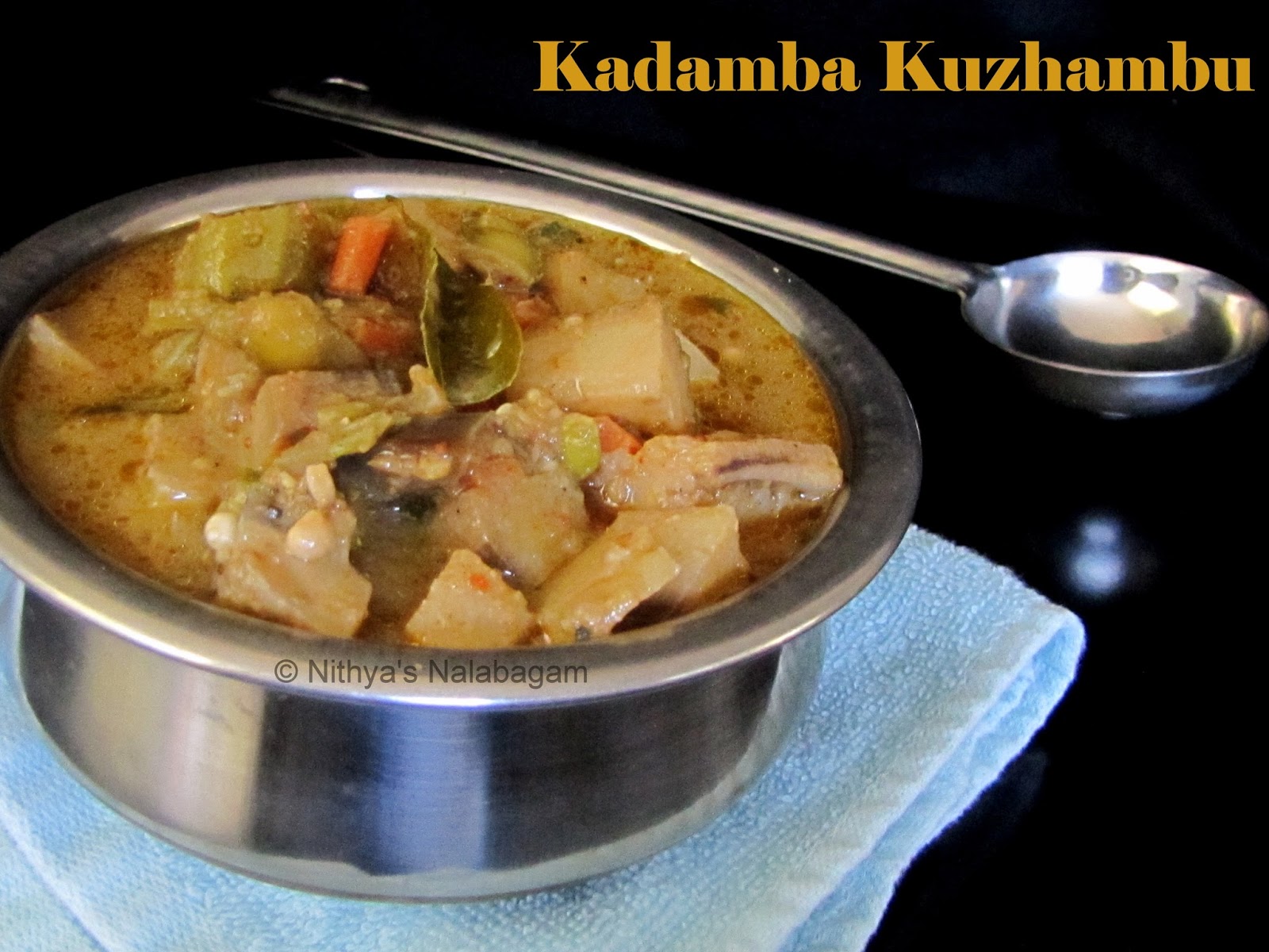 Kadamba Kuzhambu | Mixed Vegetable Kuzhambu |Nithya's Nalabagam