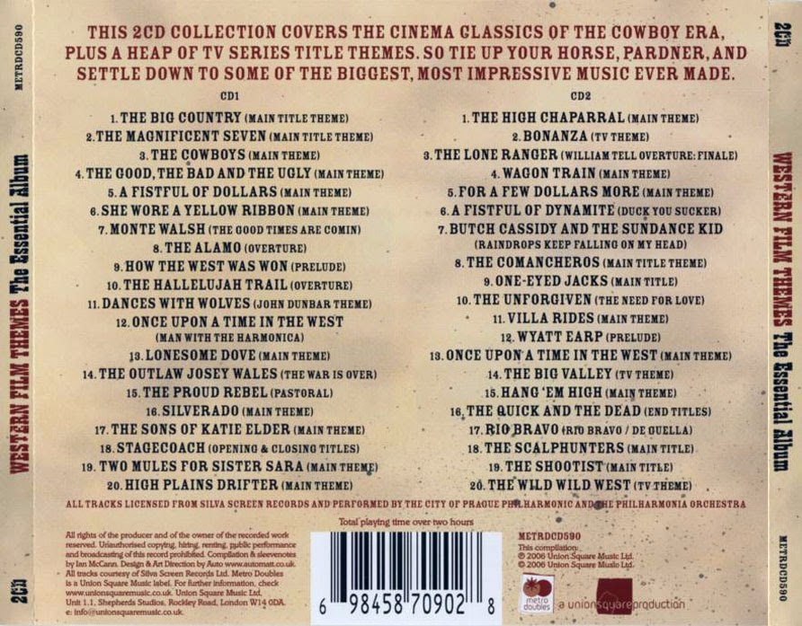 ENTRE MUSICA: WESTERN FILM THEMES - The Essential Album (2 CDs)