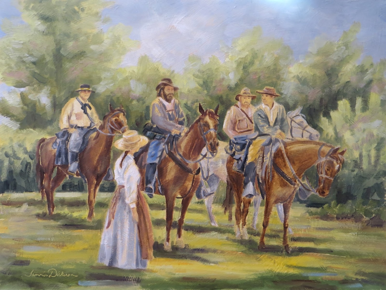 Tammie Dickerson's Artistic Journey: Quantrill's Men Come to Call