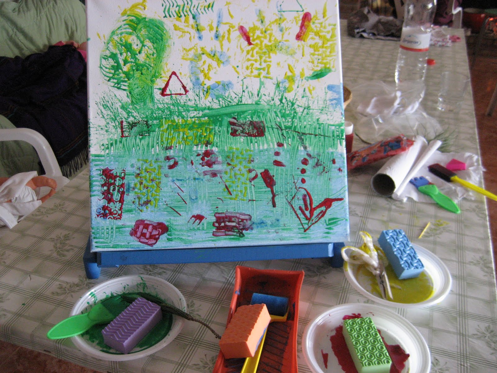 Churumbea: Pintar con texturas