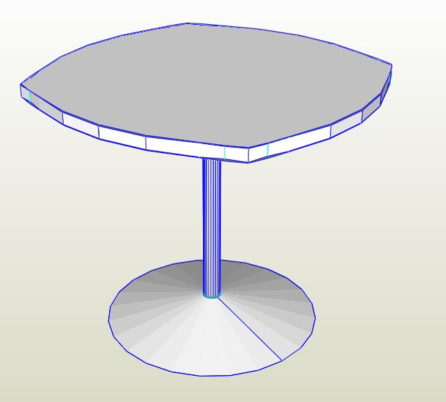 Tin-Papercraft-World: PaperCraft Cafe Table ( not texture )