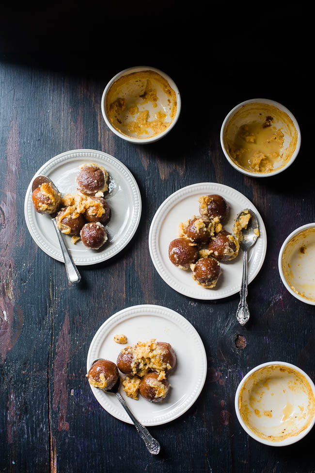 Mix and Stir: Baked Gulab Jamuns in Rabri