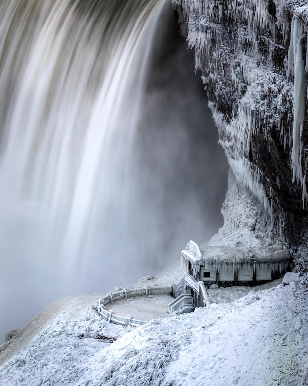Niagara Falls is a frozen winter wonderland