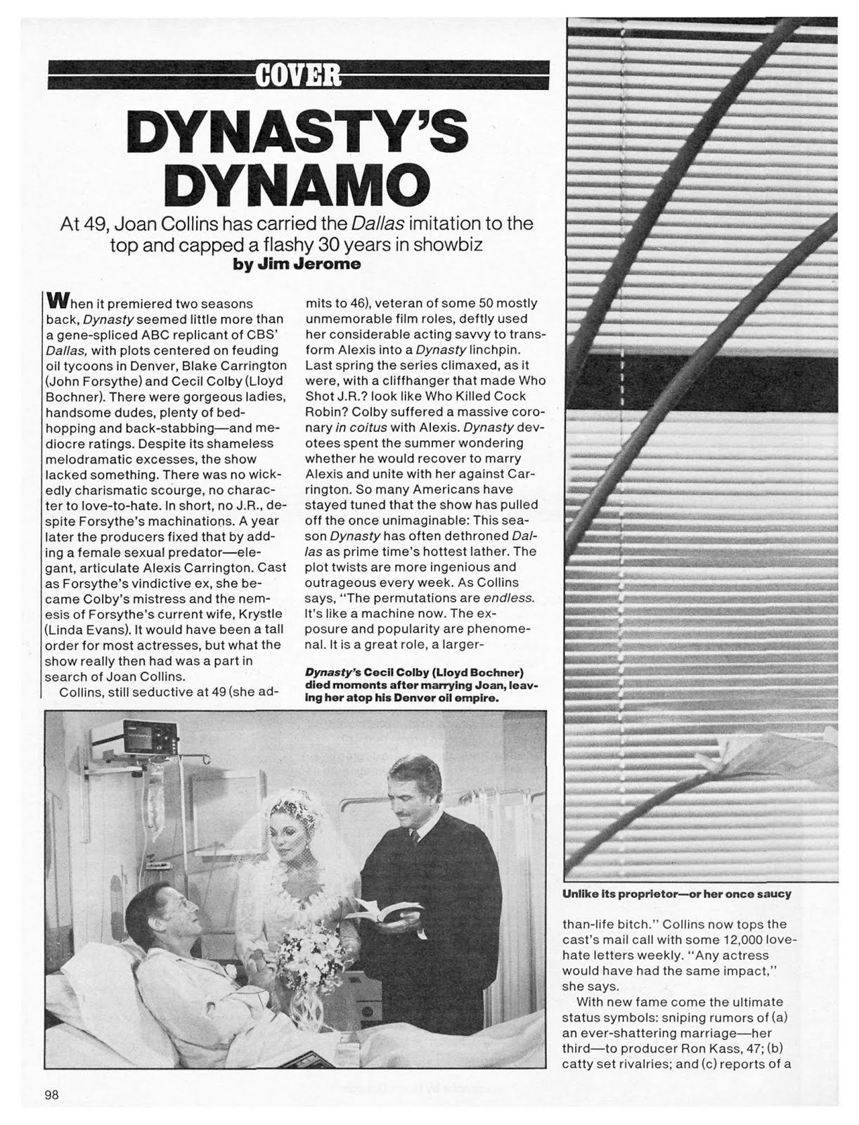 LBColby's DYNASTY Blog: Joan Collins: DYNASTY's DYNAMO (People, 1982)