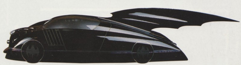 1995 Batman.com : Concept Art: Batmobile designs