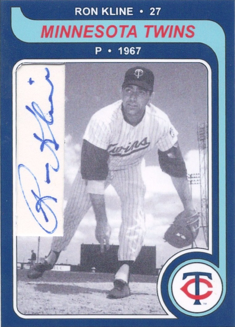 Minnesota Sports Autograph Project: RON KLINE