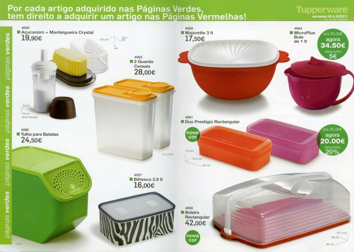 Brincando de Avental: Novo Catálogo da Tupperware