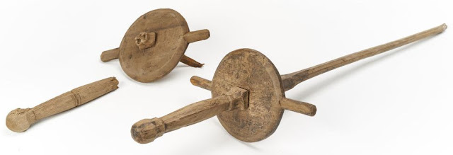 A Woodsrunner's Diary: Wooden Practice fencing swords found in a latrine.