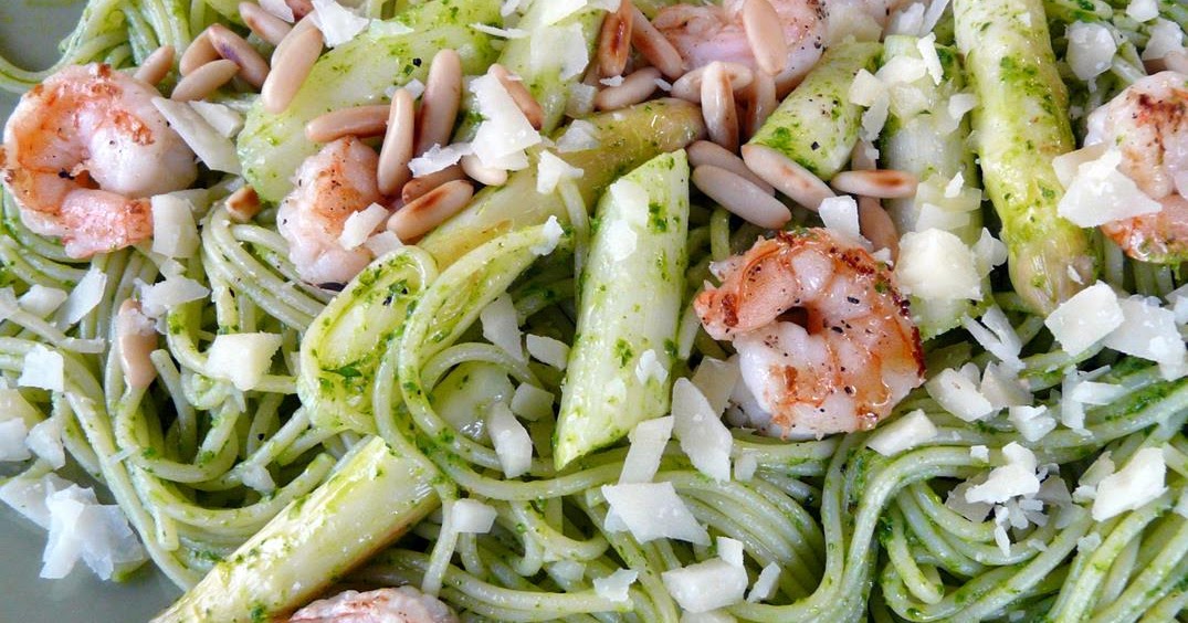 Kulinarische Welten zu Fisch- und Meeresfrucht: Garnelenpasta mit ...