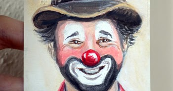 A Creative Journal of an Artist: ACEO Clown Portrait #78 "Sleepy the Clown"