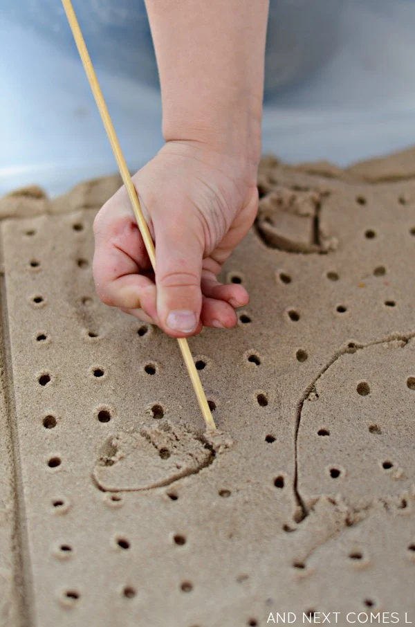 Kinetic Sand Dot to Dot Fine Motor Activity | And Next Comes L ...