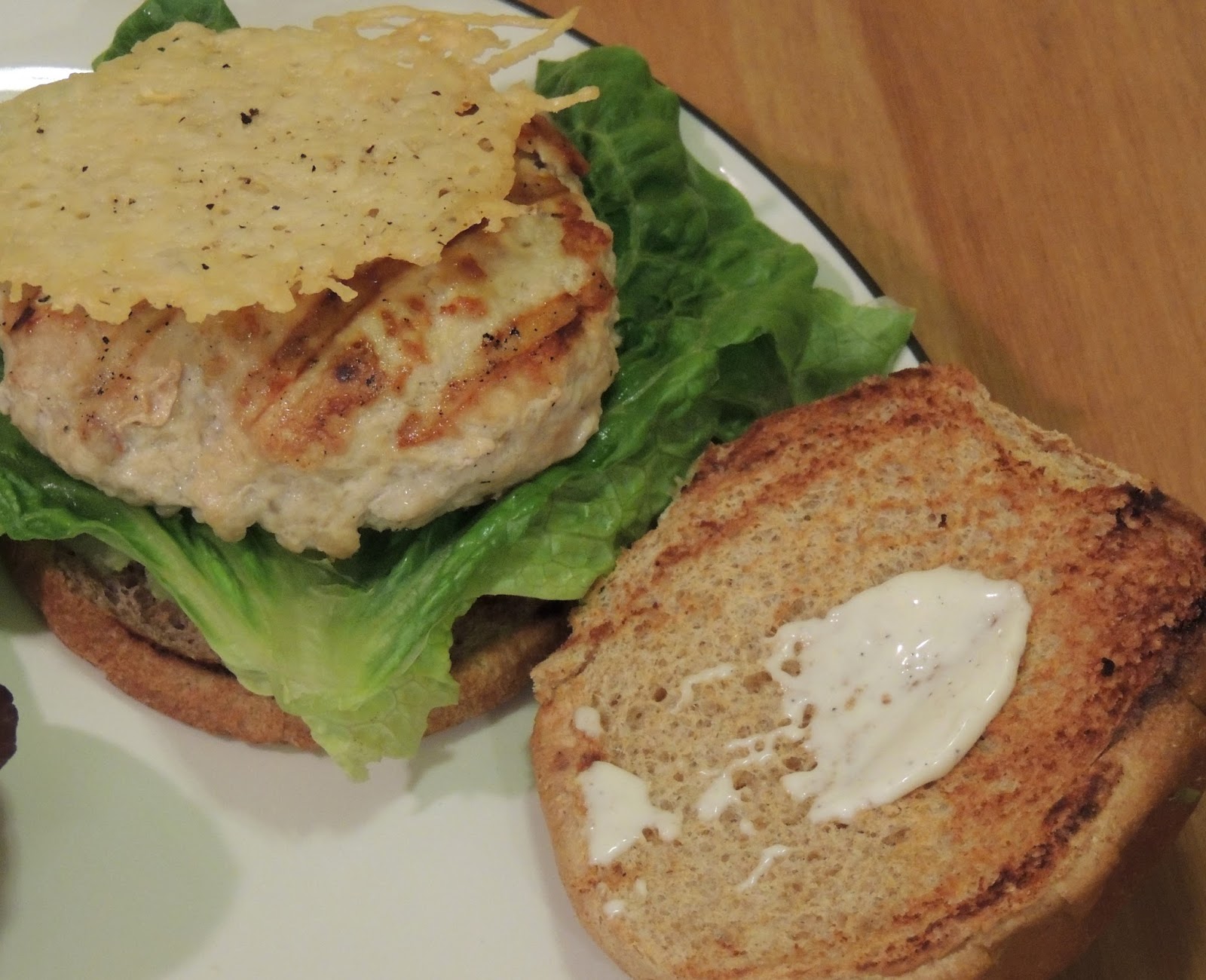 Gas Stove Girl: Chicken Caesar Burgers with Parmesan Crisps
