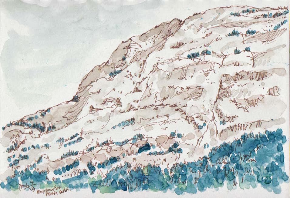 Sketching Along The Way...: HBC trapper's capote, Rocky Mountain House