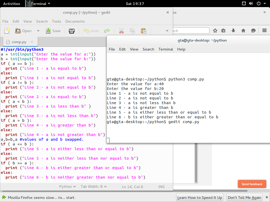 Python Python Comparison Operators