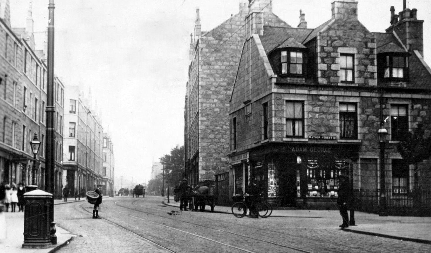 Tour Scotland: Old Photograph Rosemount Place Aberdeen Scotland