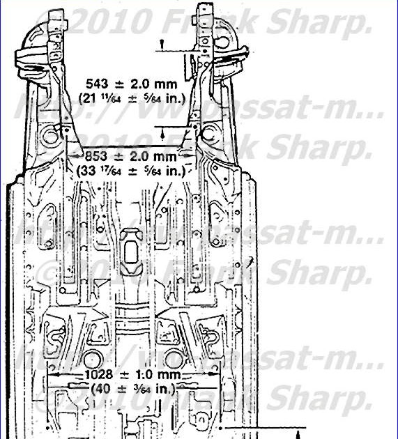 VOLKSWAGEN PASSAT: VOLKSWAGEN PASSAT 35I CHASSIS STRUCTURE VIEW.