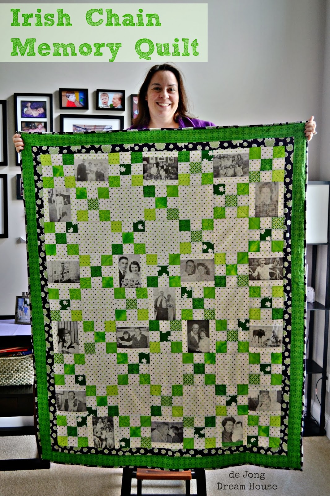 de Jong Dream House: Quilt #9: Irish Chain Memory Quilt