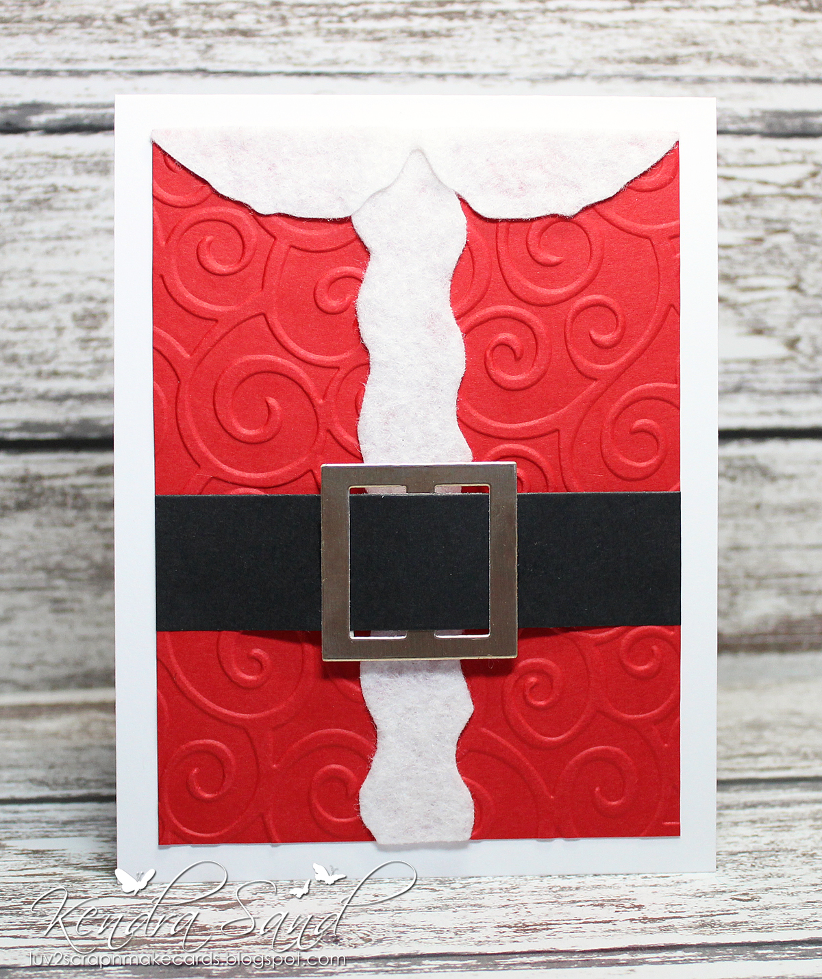 Luv 2 Scrap n' Make Cards: Santa Suit