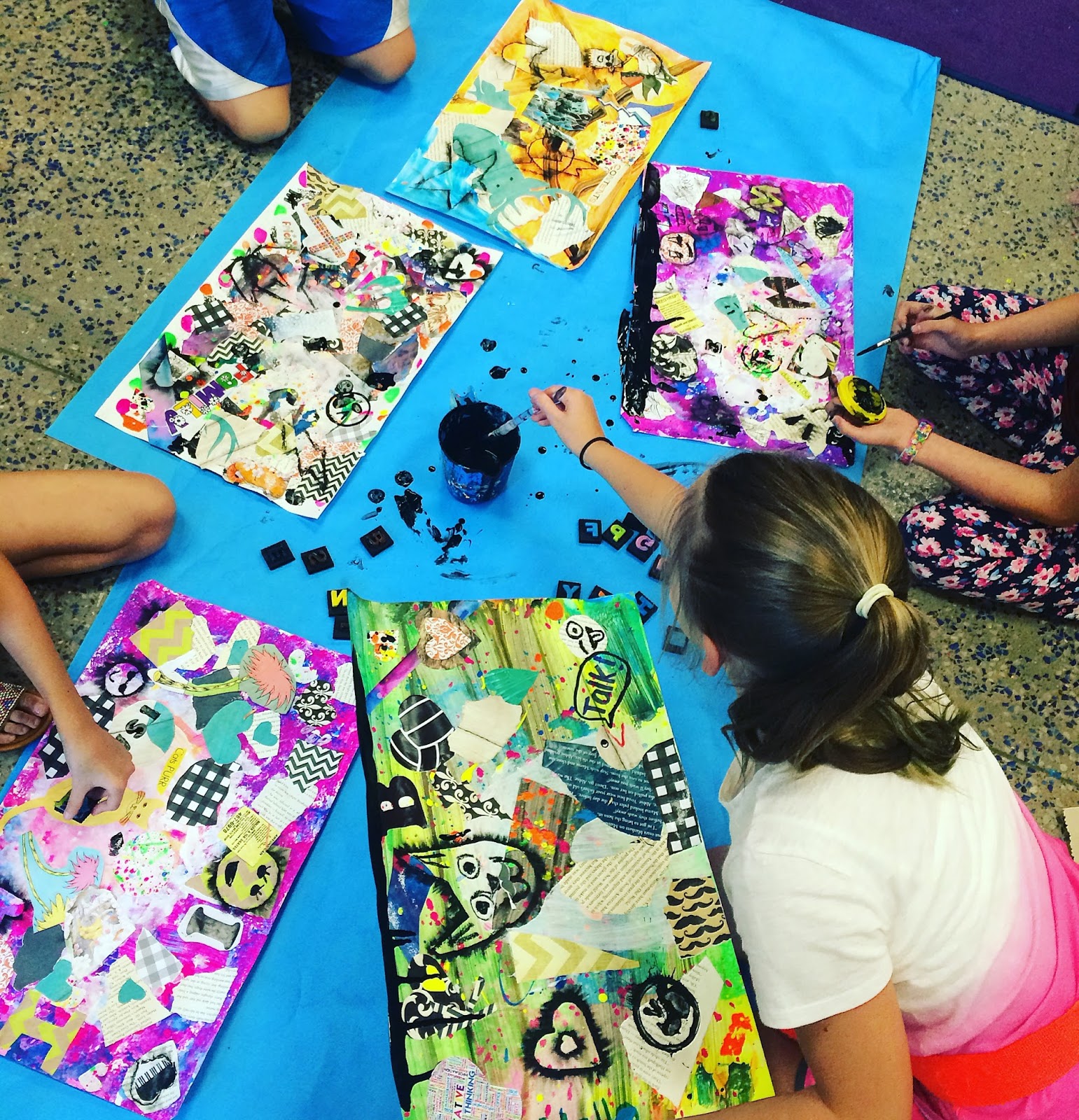 smART Class: 5th Grade multi media Collage