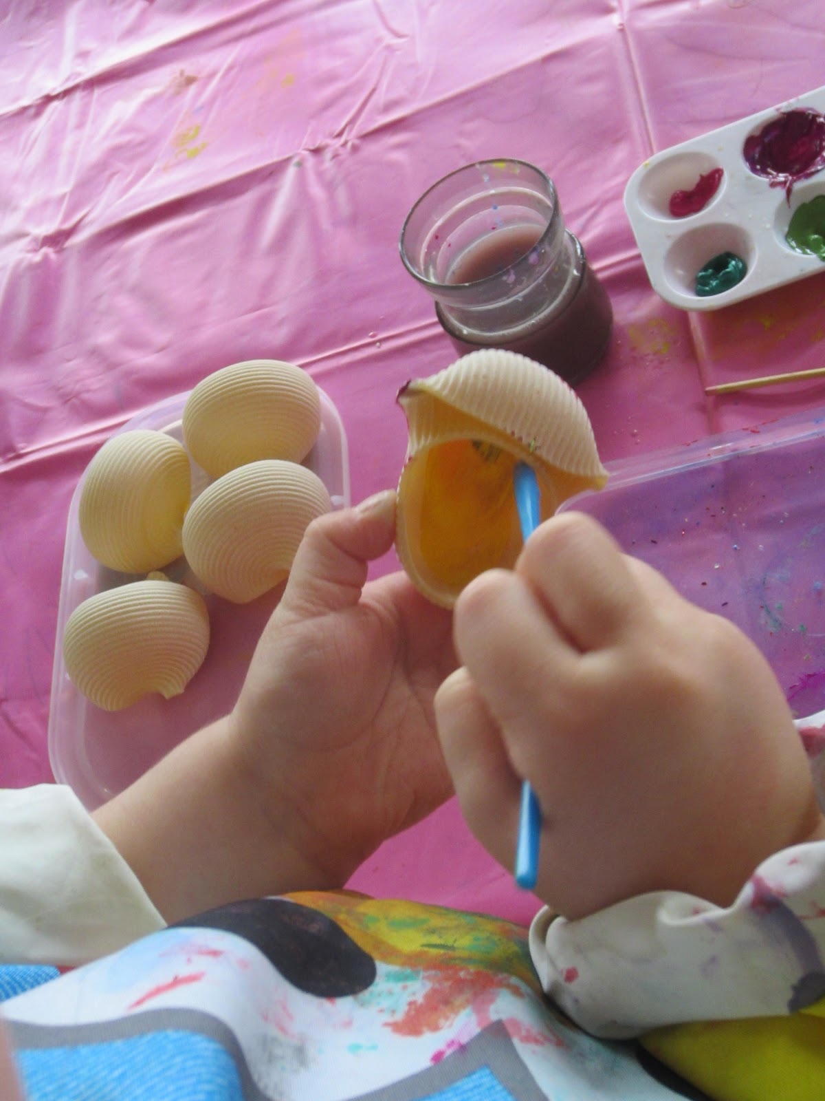 Learn with Play at Home: Painted Pasta Shells