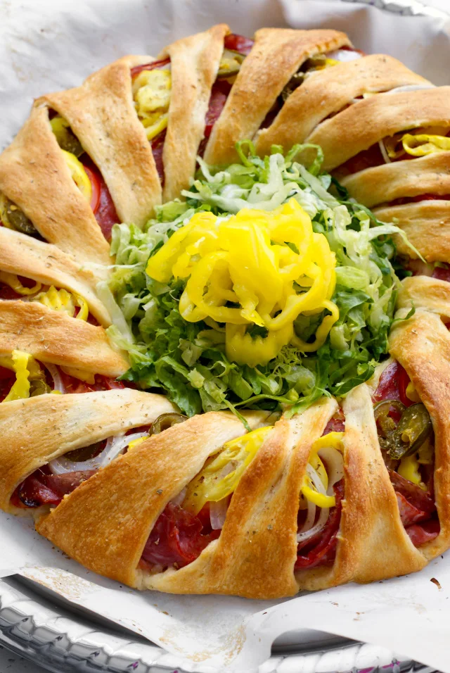 Italian Sausage Crescent Braid | The Two Bite Club