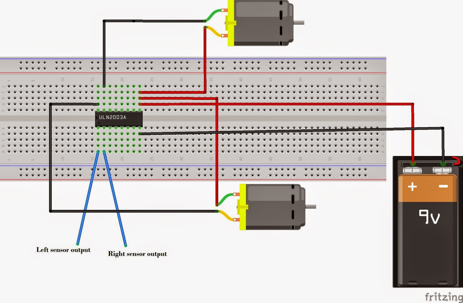 Robot Line Follower Ananlog Sederhana Tanpa Mikrokontroler ~ ARDUINOPEDIA