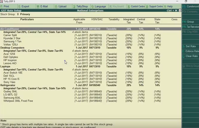 GST in Tally.ERP 9 Release 6 | Accounting Education