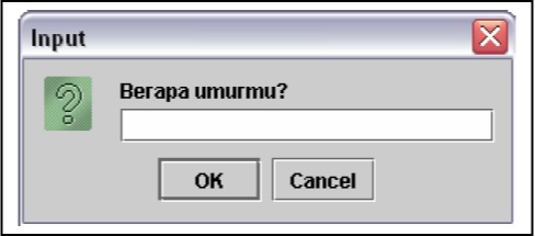 ngoding java bareng coeg: Kotak Input / Input Dialog dalam java