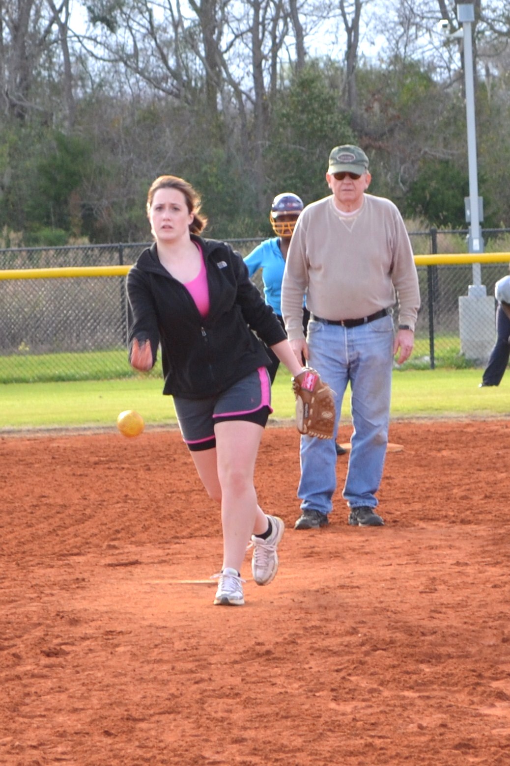 The Peterman Family: Softball Practice