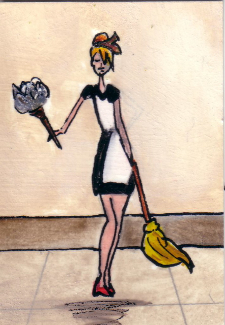 My new passion! Artist Trading Cards (ATC)!: French Maids