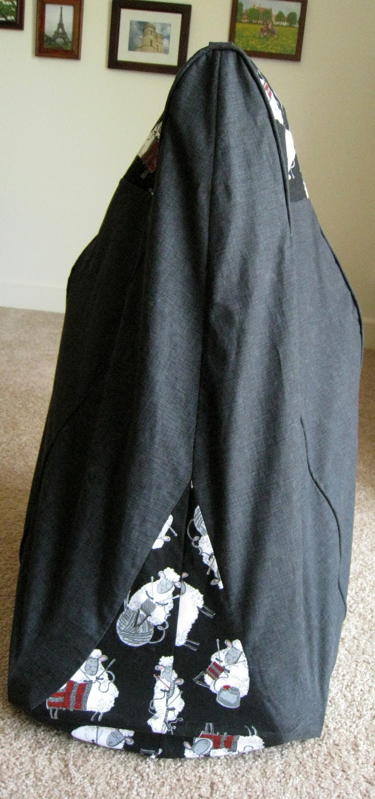 The Purled Ewe: My New Spinning Wheel Cover!