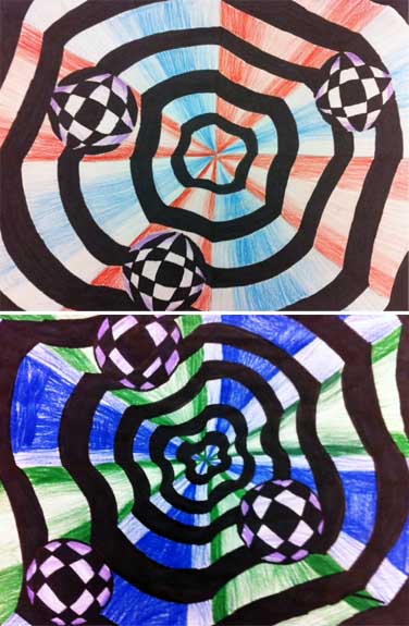artisan des arts: Optical Illusions - grade 5/6