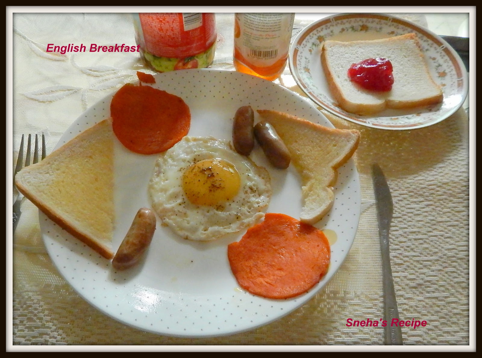 English Breakfast - United Kingdom - Sneha's Recipe