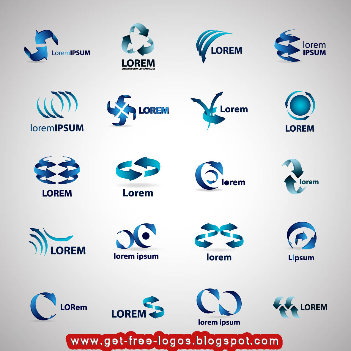 Get Free Logos: Free Shutterstock Arrow Icons Set