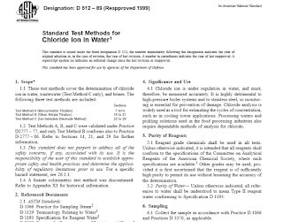 Education for Engineers: ASTM D 512 – 89 (Reapproved 1999) free download