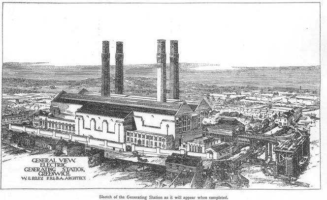 Greenwich Industrial History: Greenwich Power Station, industrial ...